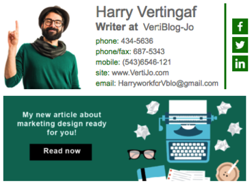 Free Email Signature Examples and Templates - NEWOLDSTAMP