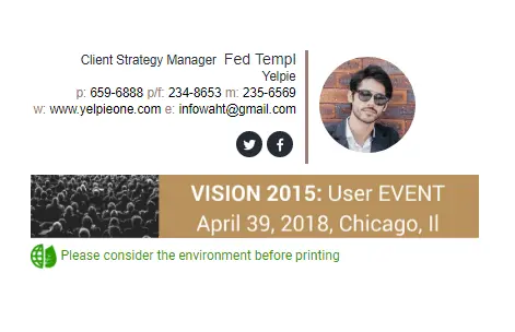10 Professional Email Signature Designs for Event Planners - NEWOLDSTAMP