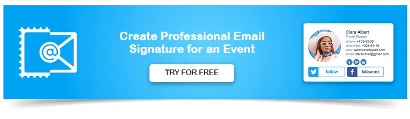 10 Professional Email Signature Designs for Event Planners - NEWOLDSTAMP