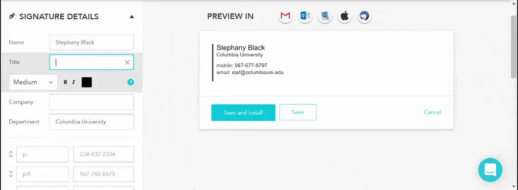 Email Signatures For University, College And School Students - NEWOLDSTAMP