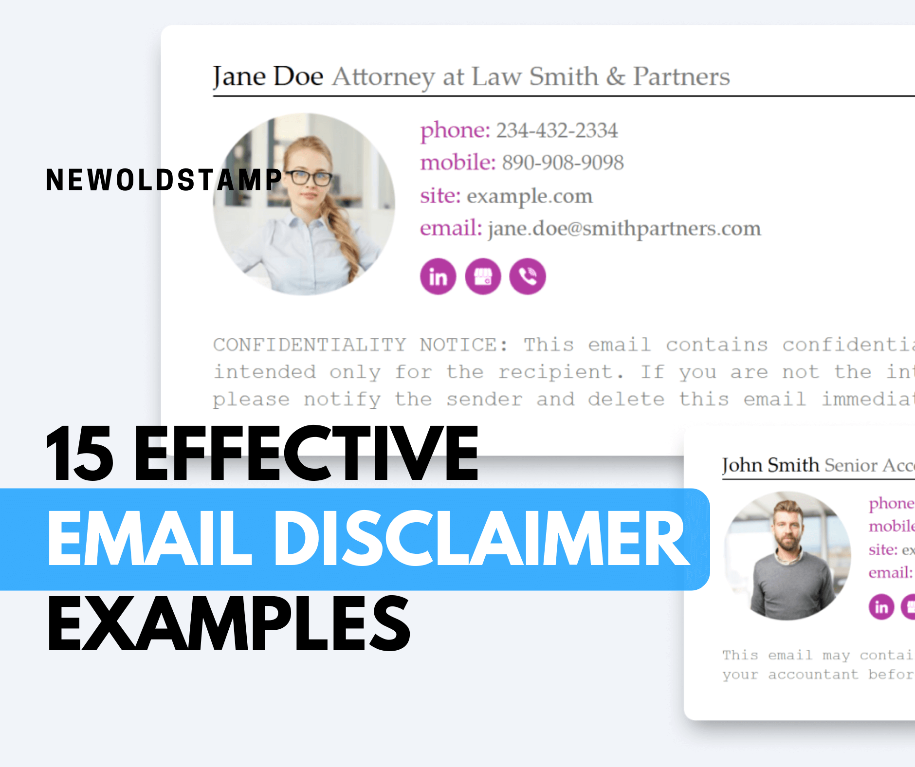 15 Effective Email Disclaimer Examples for Your Business | Newoldstamp ...