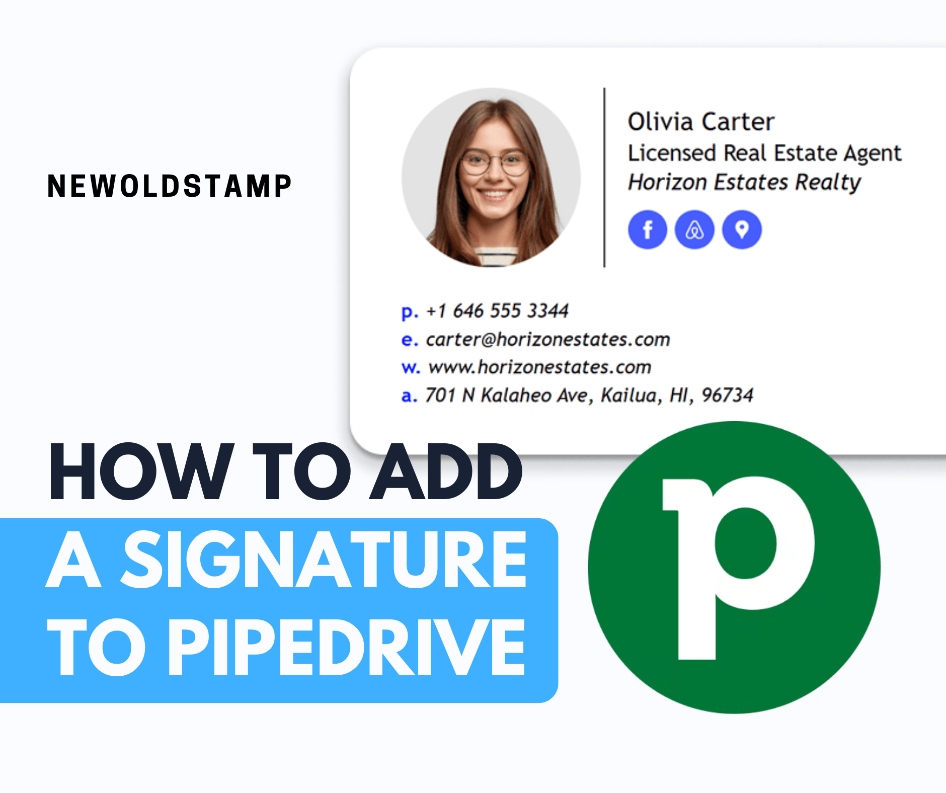 How to add a signature to PipeDrive - NEWOLDSTAMP