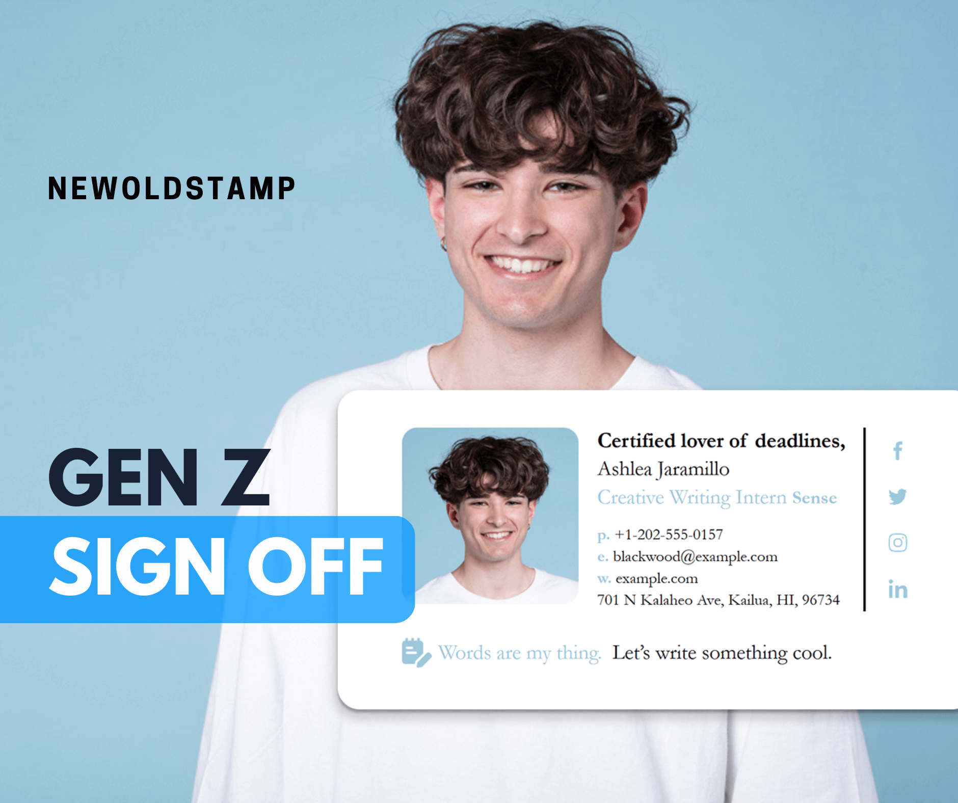 Gen Z Email Sign-Offs: Funny Email Sign Offs - NEWOLDSTAMP